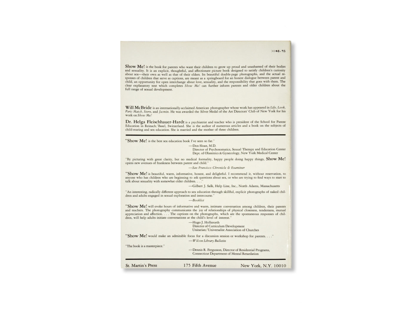 Will Mc Bride - Show Me! - Book – Copula
